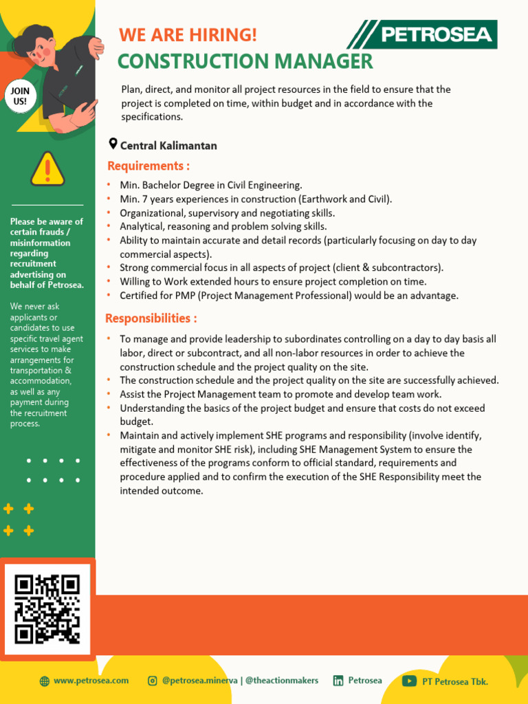 Native File Draft Job Posting - Construction Manager | PDF