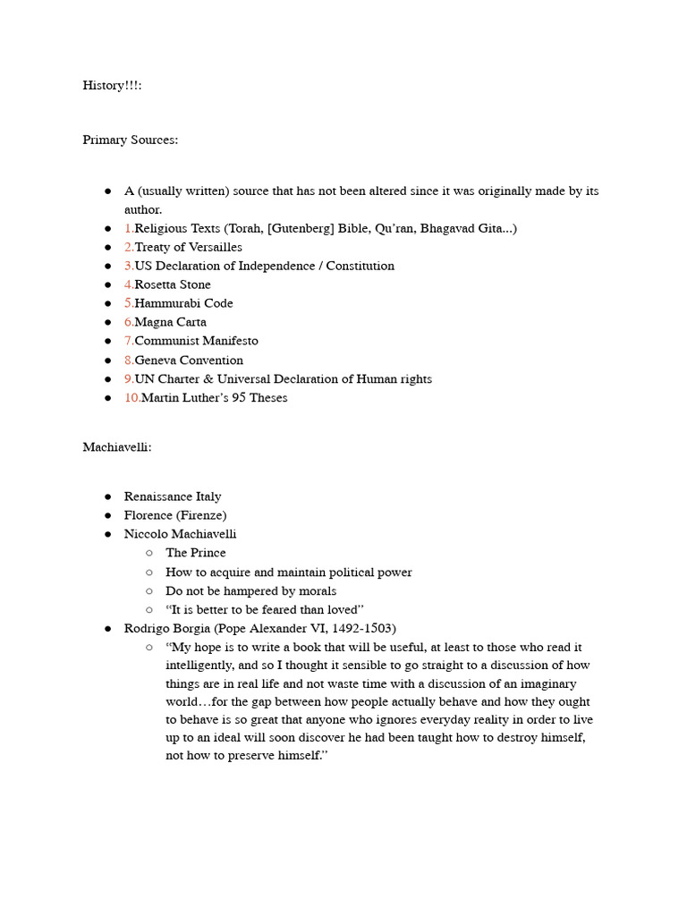History Notes | PDF