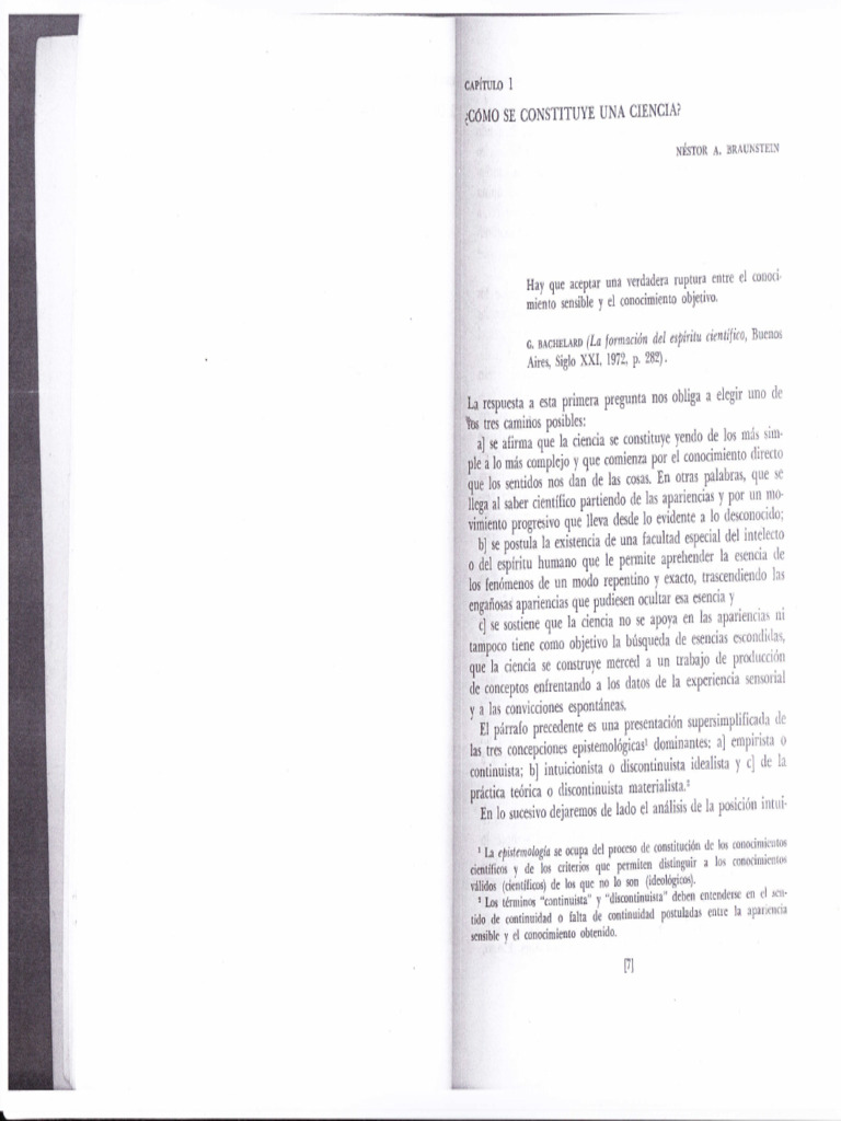 Lectura #1 (Cómo Se Constituye Una Ciencia) | PDF