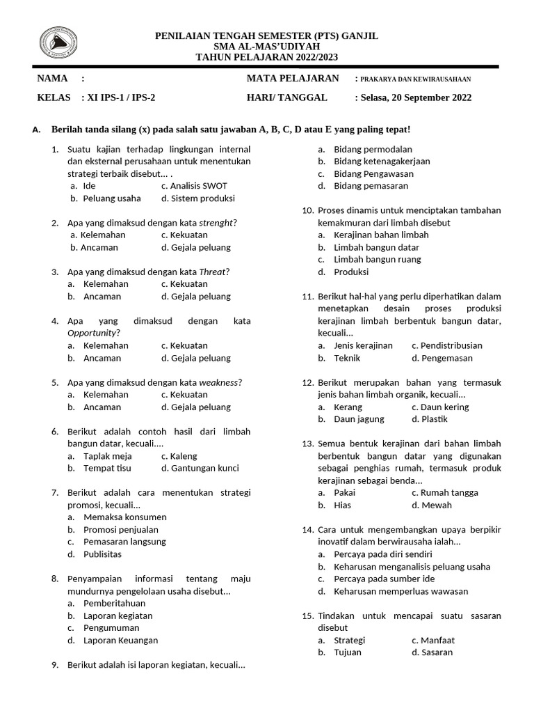 Xi Pkwu Siap Print Pdf 