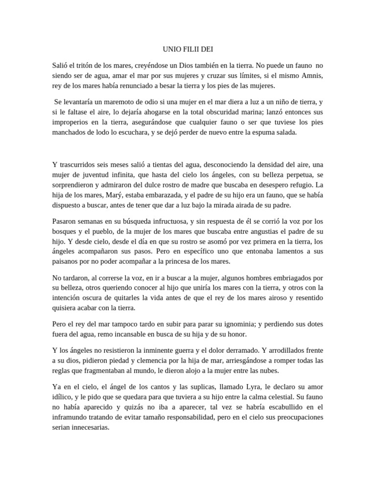 Unio Filii Dei | PDF