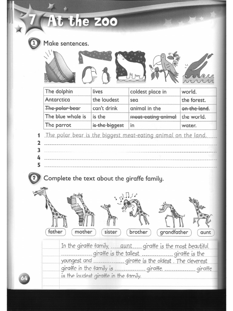 Unit 7. at The Zoo | PDF