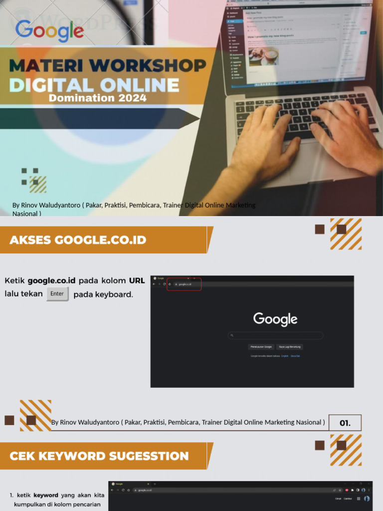 MATERI WORKSHOP DIGITAL Online Domination, by Rinov Waludyantoro, Pakar, Praktisi, Pembicara ...