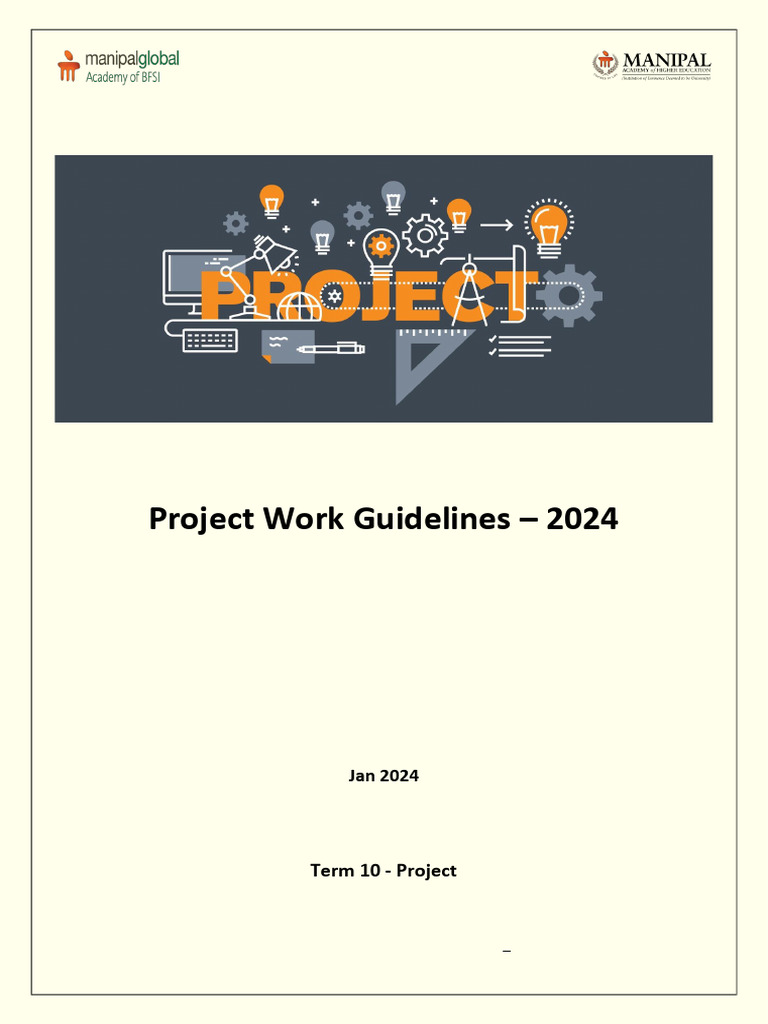 Project Work Guidelines for MBA 2024 | PDF | Statistics | Career & Growth