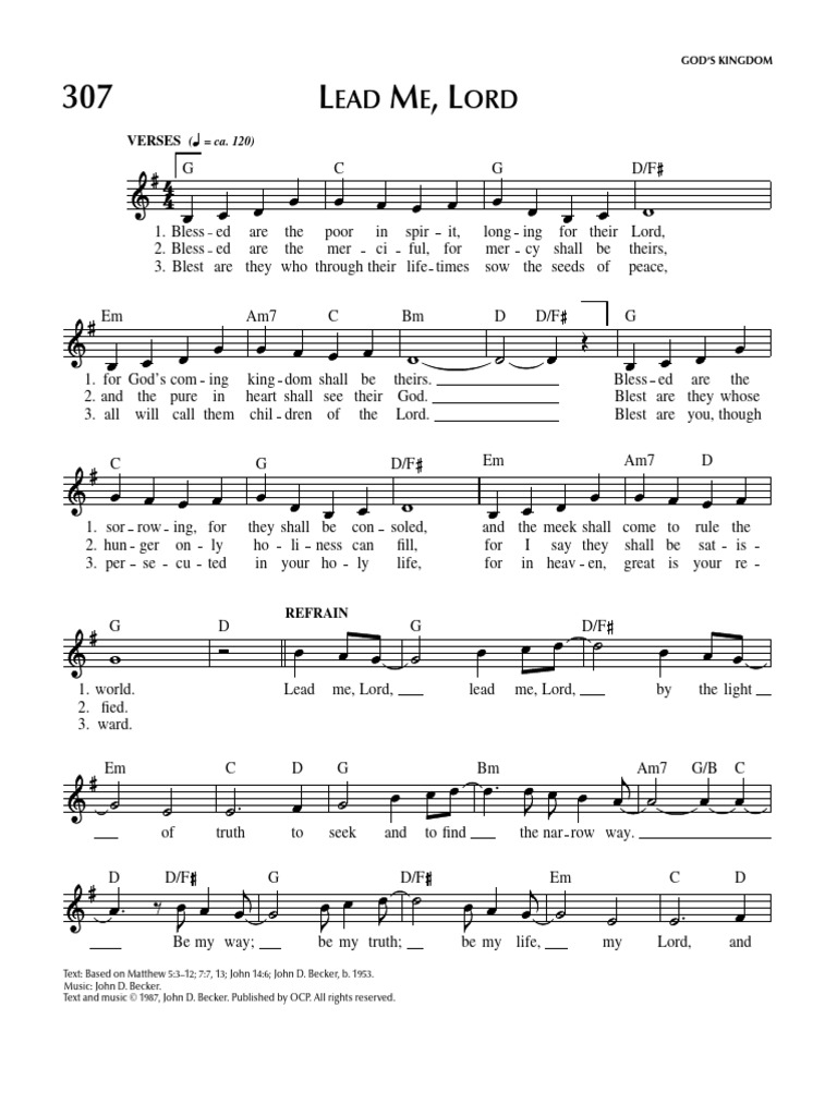 Lead Me, Lord | PDF