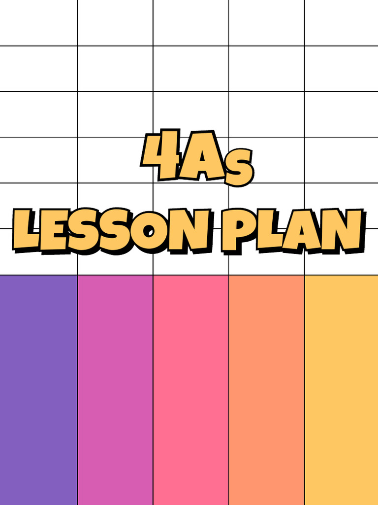Lesson Plan Document Colorful Lined Grid | PDF