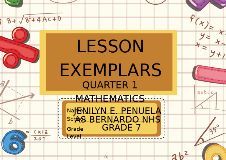 Brown Math Notebook Cover with Grid Lines (Poster (A3 Landscape)) | PDF