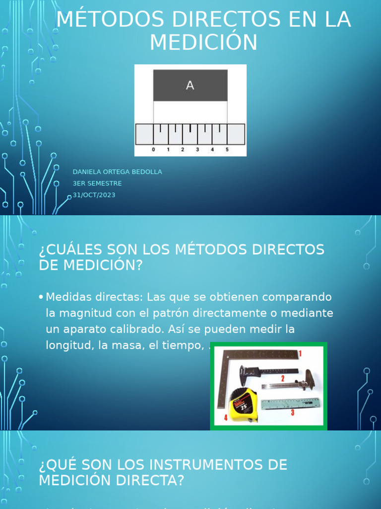 Medicion Directa | PDF | Ciencia y matemáticas | Tecnología