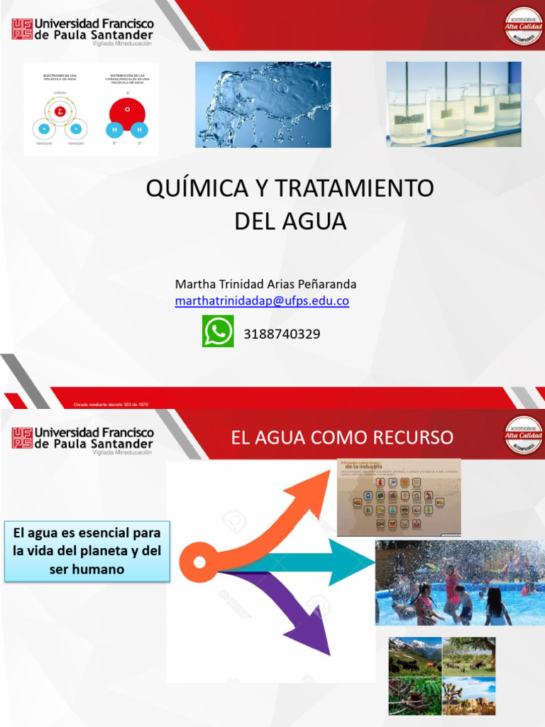 El Agua Como Recurso. | PDF