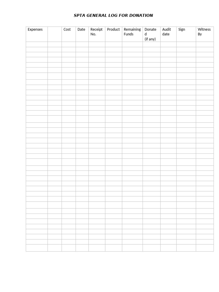 Expen Log Grid 2 | PDF