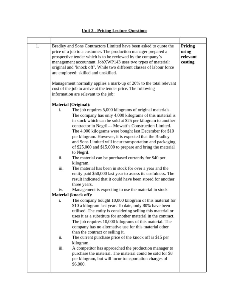 Unit 3 Lecture Questions | PDF