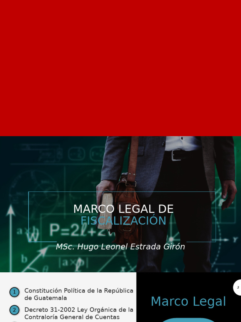 Clase 2 y 3 23.07.24 y 30.07.2024 Marco Legal Ley CGC y Su Reglamento | PDF