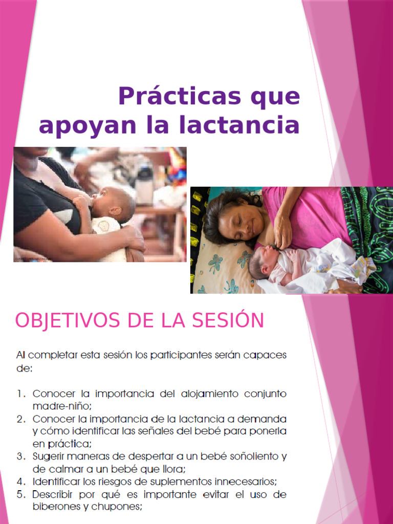 Tema N°6-Prácticas Que Apoyan La Lactancia | PDF