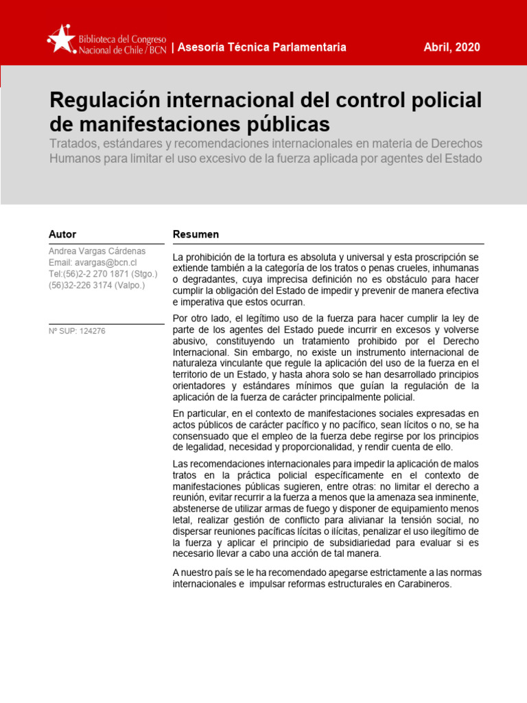 BCN - Control Policial de Manifestaciones Publicas | PDF