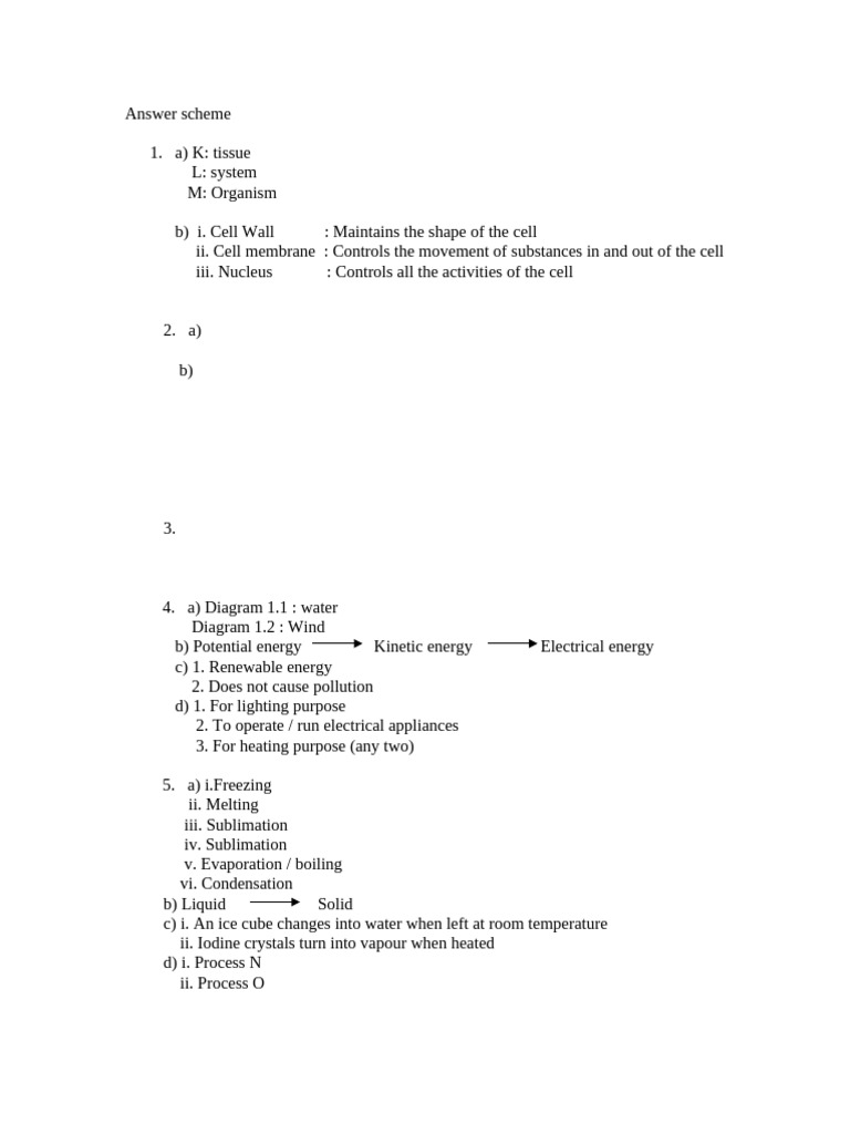 Answer scheme final | PDF