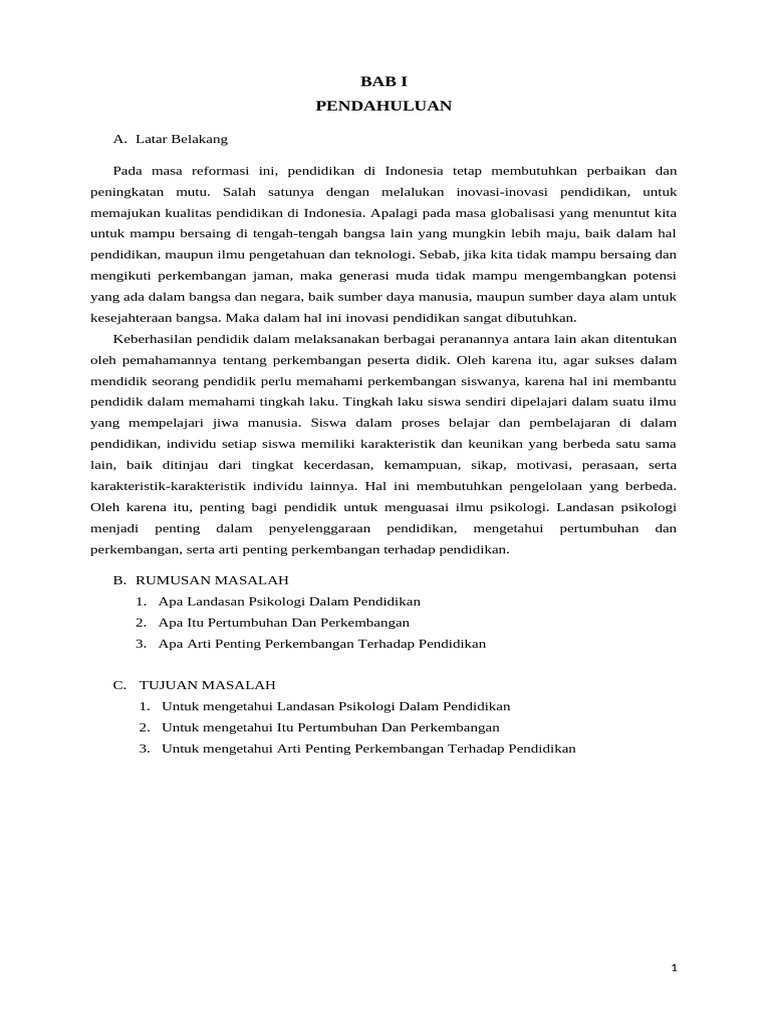 Landasan Psiologi Pend | PDF
