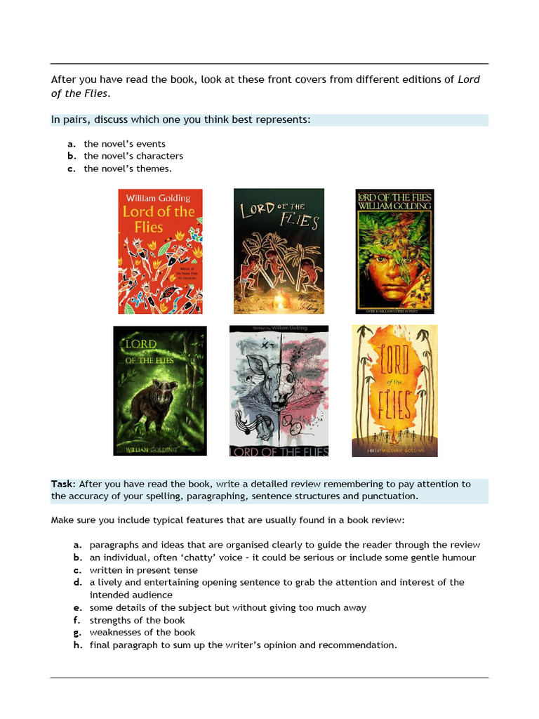 After You Have Read The Book, Look at These Front Covers From Different ...