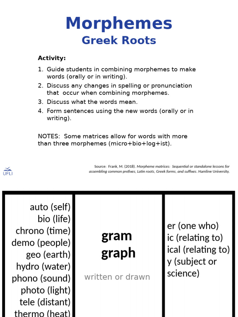 Morphemes Greek | PDF