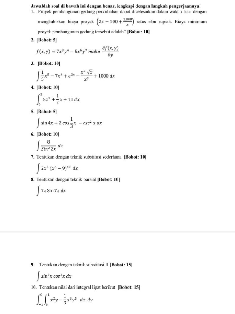Kalkulus Dasar 2 | PDF