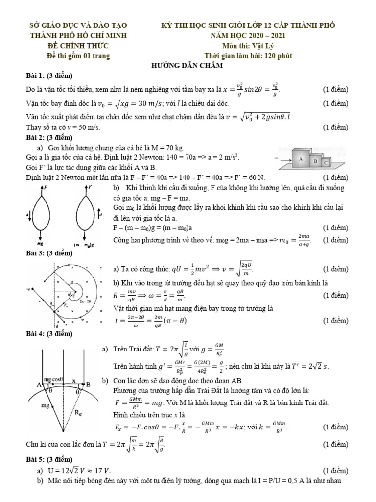 HSG TP HCM 20-21 Vl12 - Đa | PDF