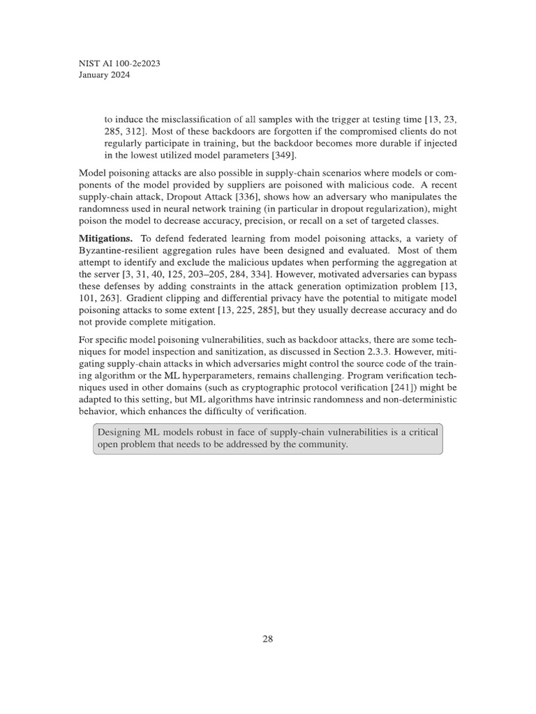 AI-Poisoning Attacks and Mitigations | PDF
