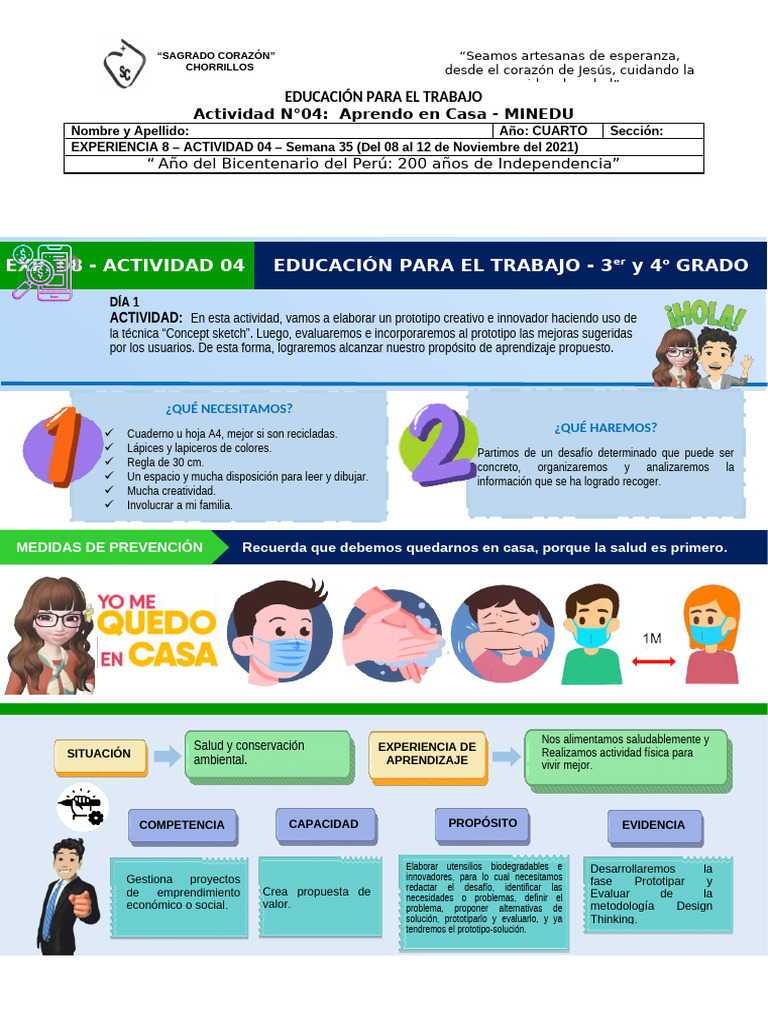 SEMANA 35 - EPT 3° y 4° GRADO | PDF