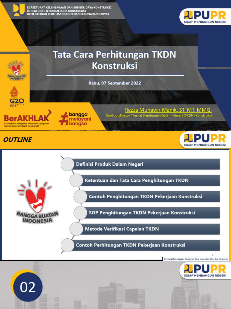Tata Cara Perhitungan TKDN Konstruksi | PDF