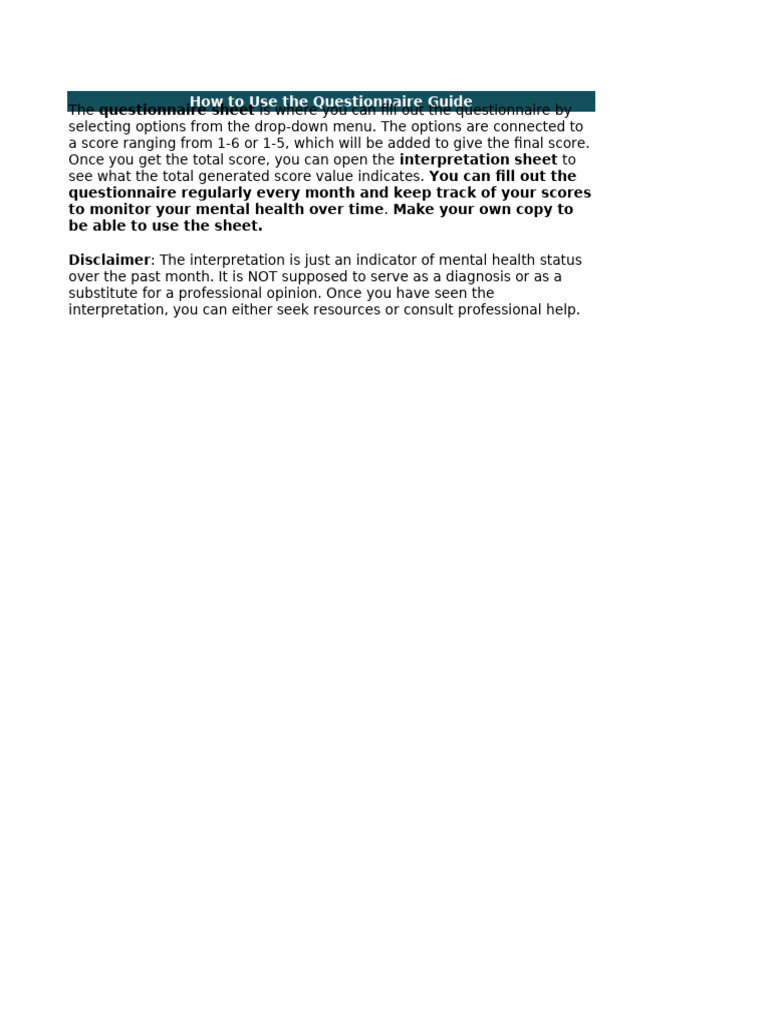 The Mental Health Inventory (MHI-38) | PDF