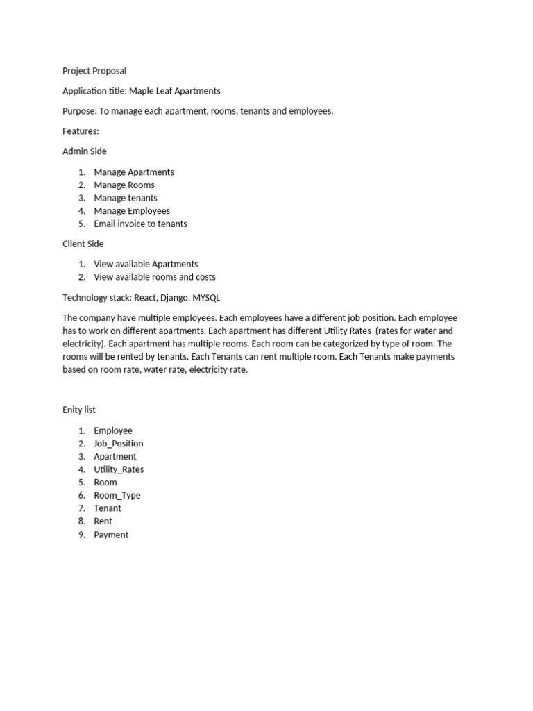 Project Proposal | PDF