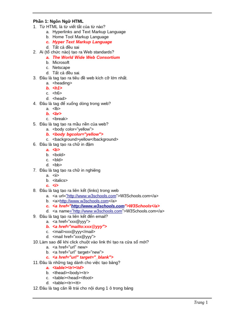 91684060 356 Cau trắc nghiệm CSDL 2 | PDF