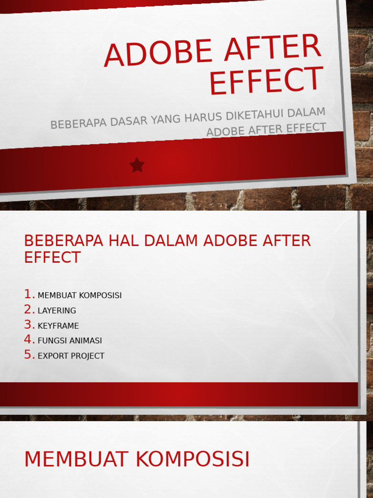 ADOBE AFTER EFFECT | PDF