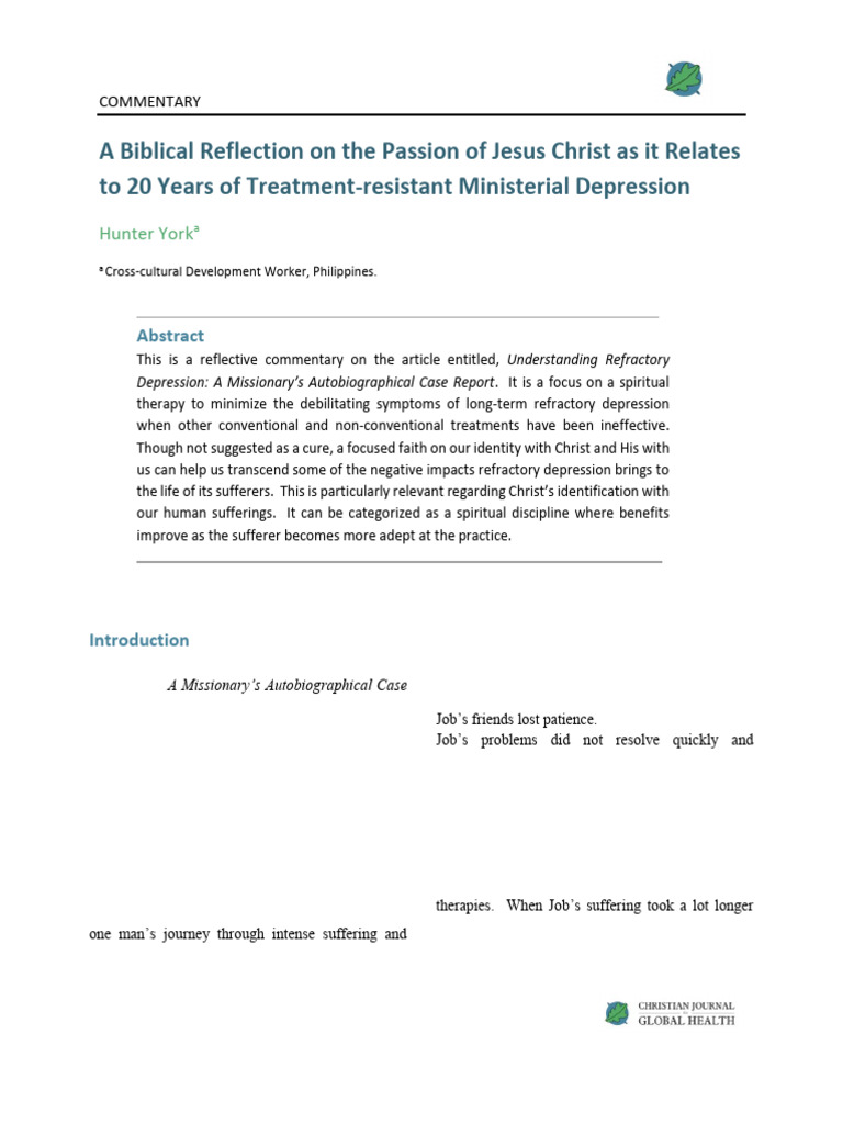 A Biblical Reflection On The Passion of Jesus Chri | PDF