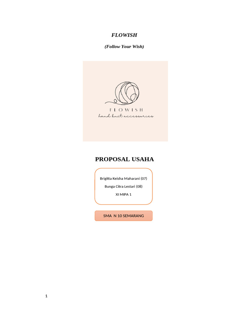 Revisi Proposal PKWU | PDF