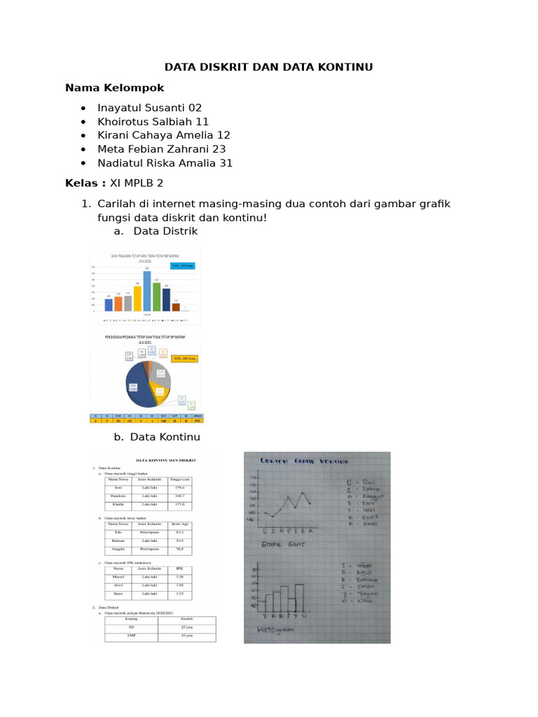Data Diskrit Dan Kontinu | PDF