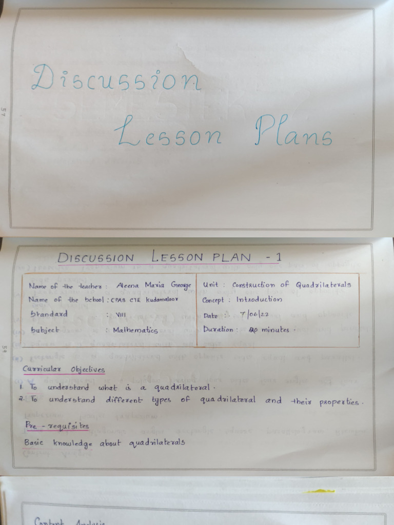 Discussion Lesson Plan Sem 2 | PDF