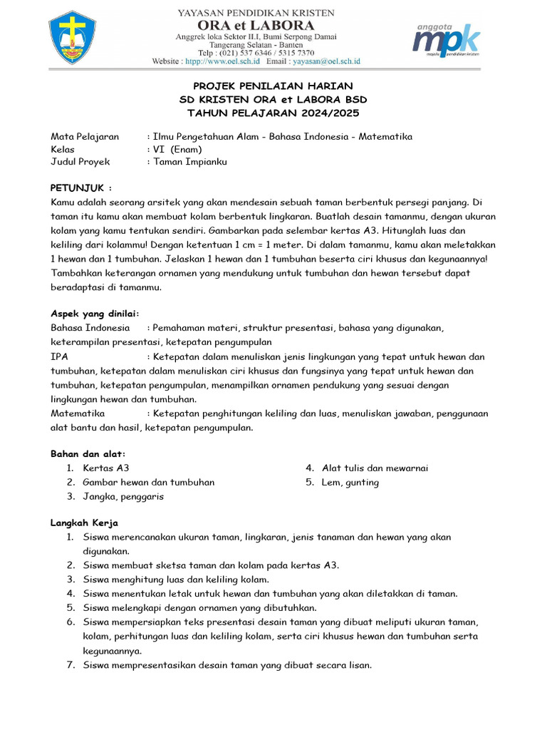 Projek PTS Ipa Mat-K6 | PDF