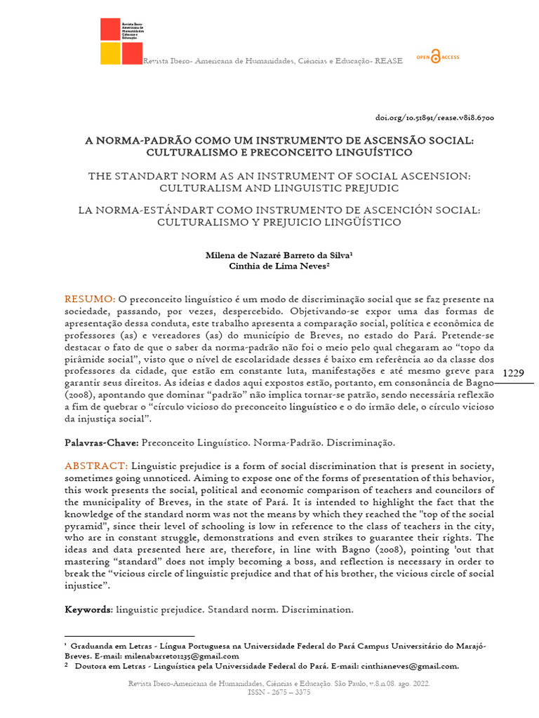 Preconceito Linguístico | PDF