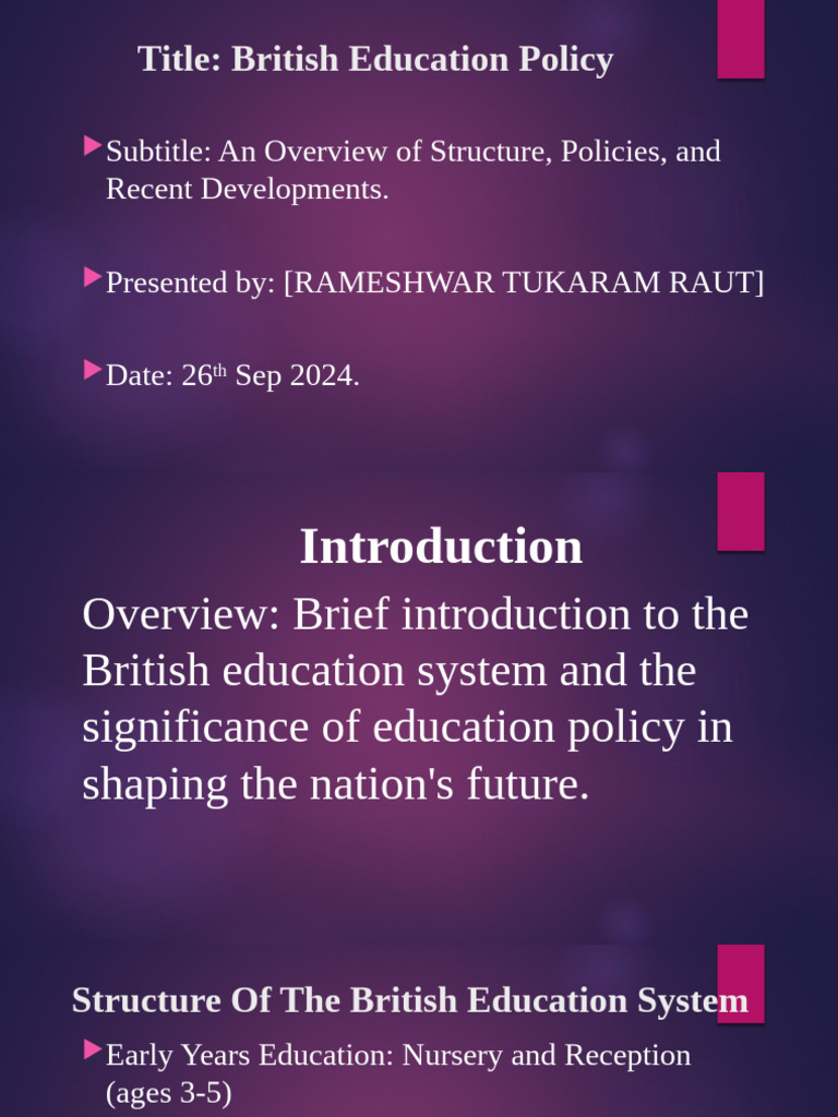 British Education Policy | PDF