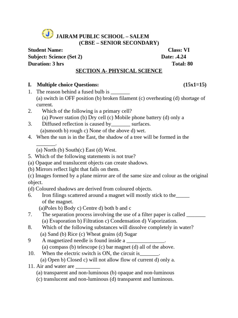 Annual QP (4.1.24) Set2 | PDF