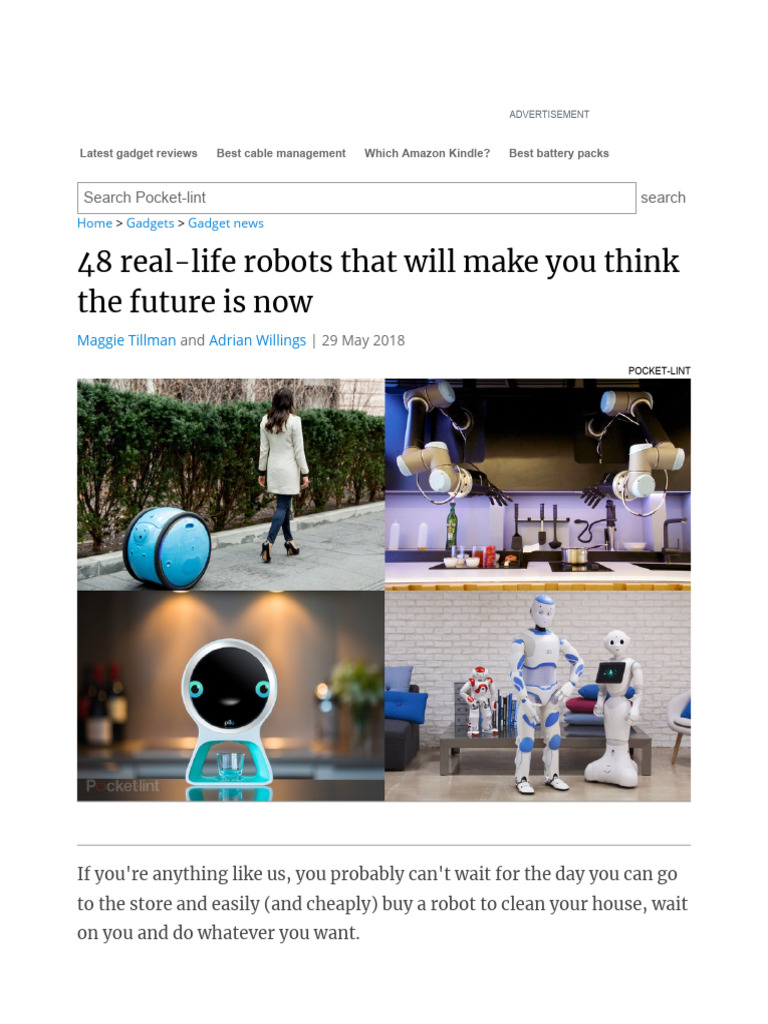 Robots Article | PDF