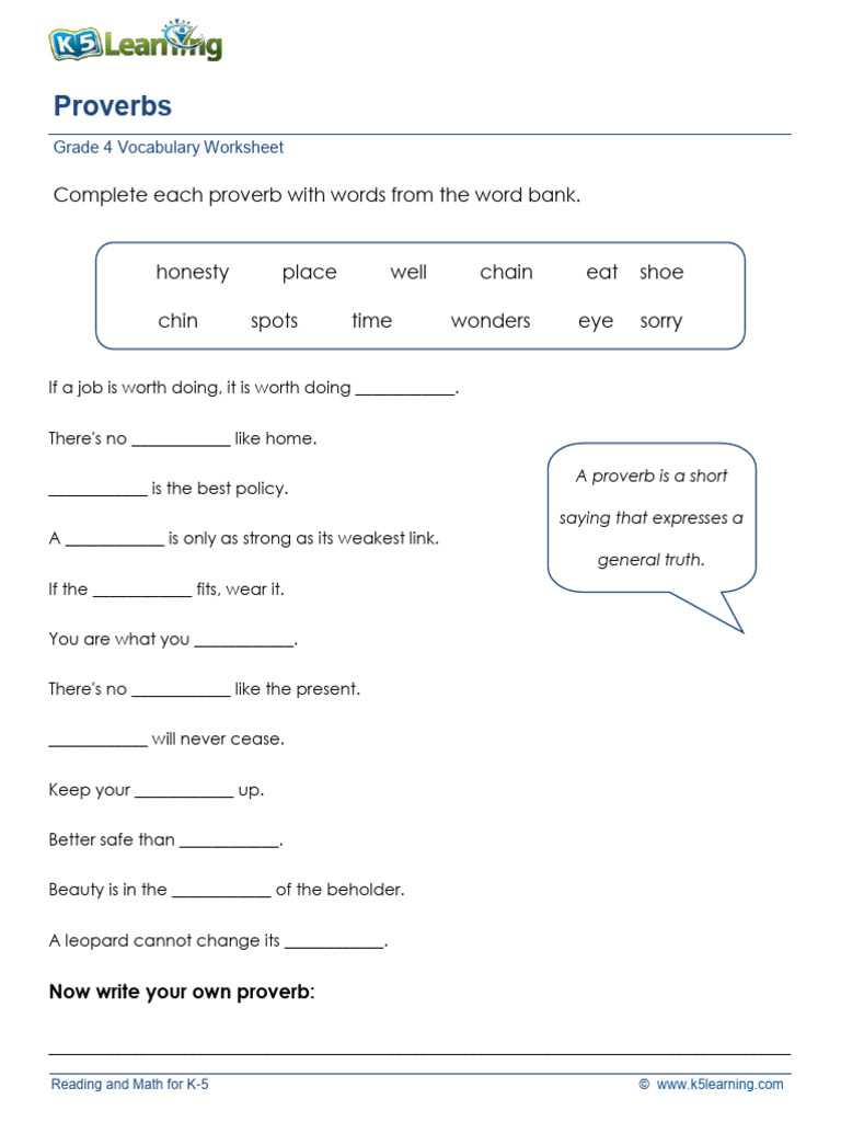 grade-4-proverbs-1 | PDF