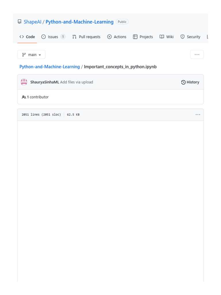 Python-and-Machine-Learning - Important - Concepts - in - Python - Ipynb at Main ShapeAI ...