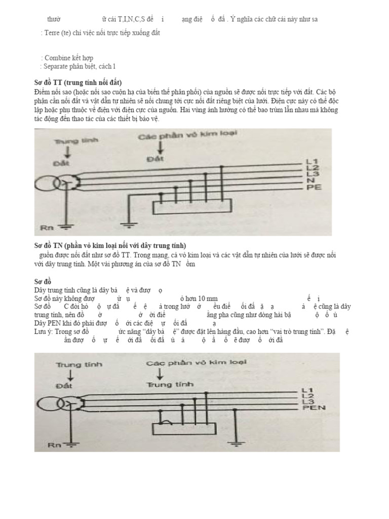 Các Dạng Sơ Đồ Nối Đất | PDF