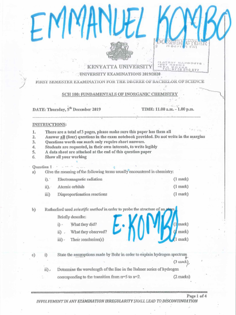 SCH 100 by E.KOMBO | PDF