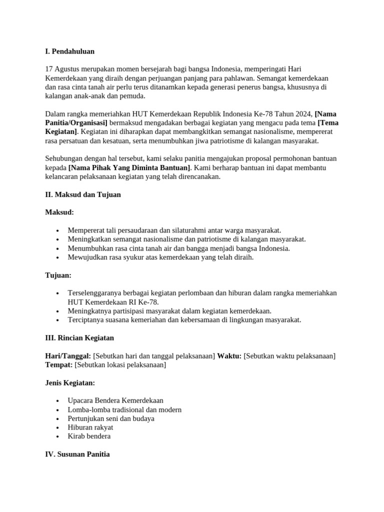 proposal 17 agustusan amin | PDF