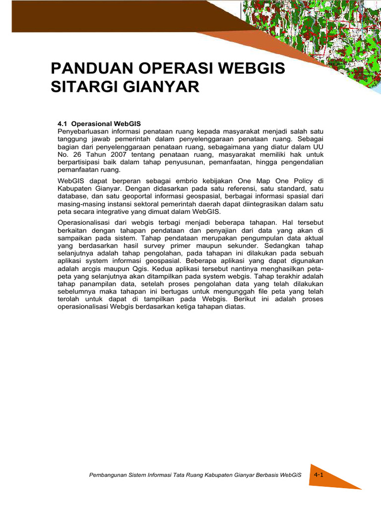 Panduan Operasi Webgis Itr - Compressed | PDF