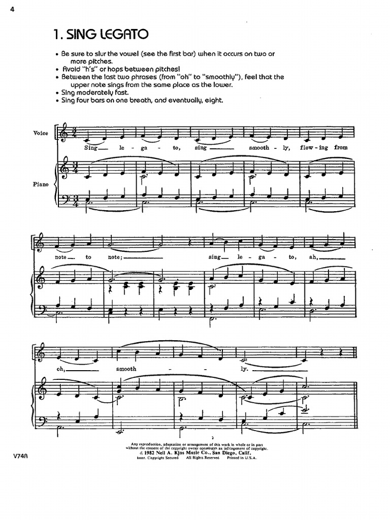 Sing Legato | PDF