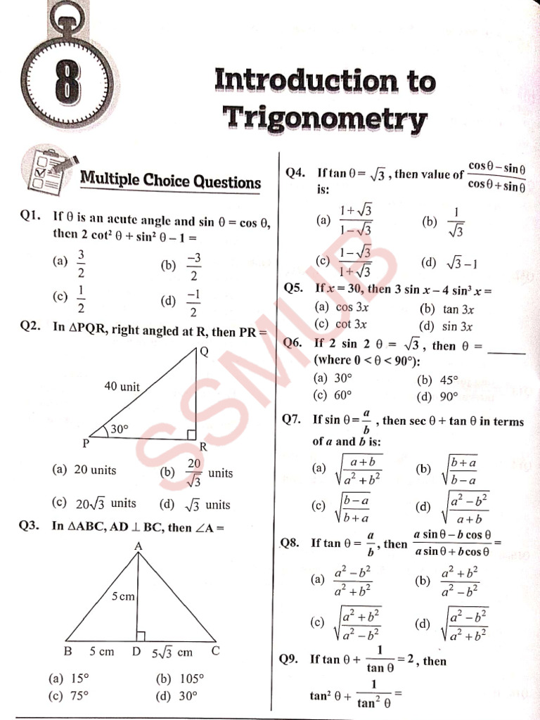 CH 8 Introduction To Trigonometry | PDF