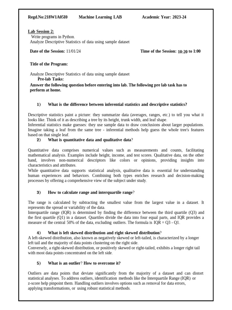 ML Lab 2 | PDF