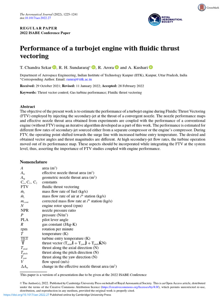 performance-of-a-turbojet-engine-with-fluidic-thrust-vectoring | PDF